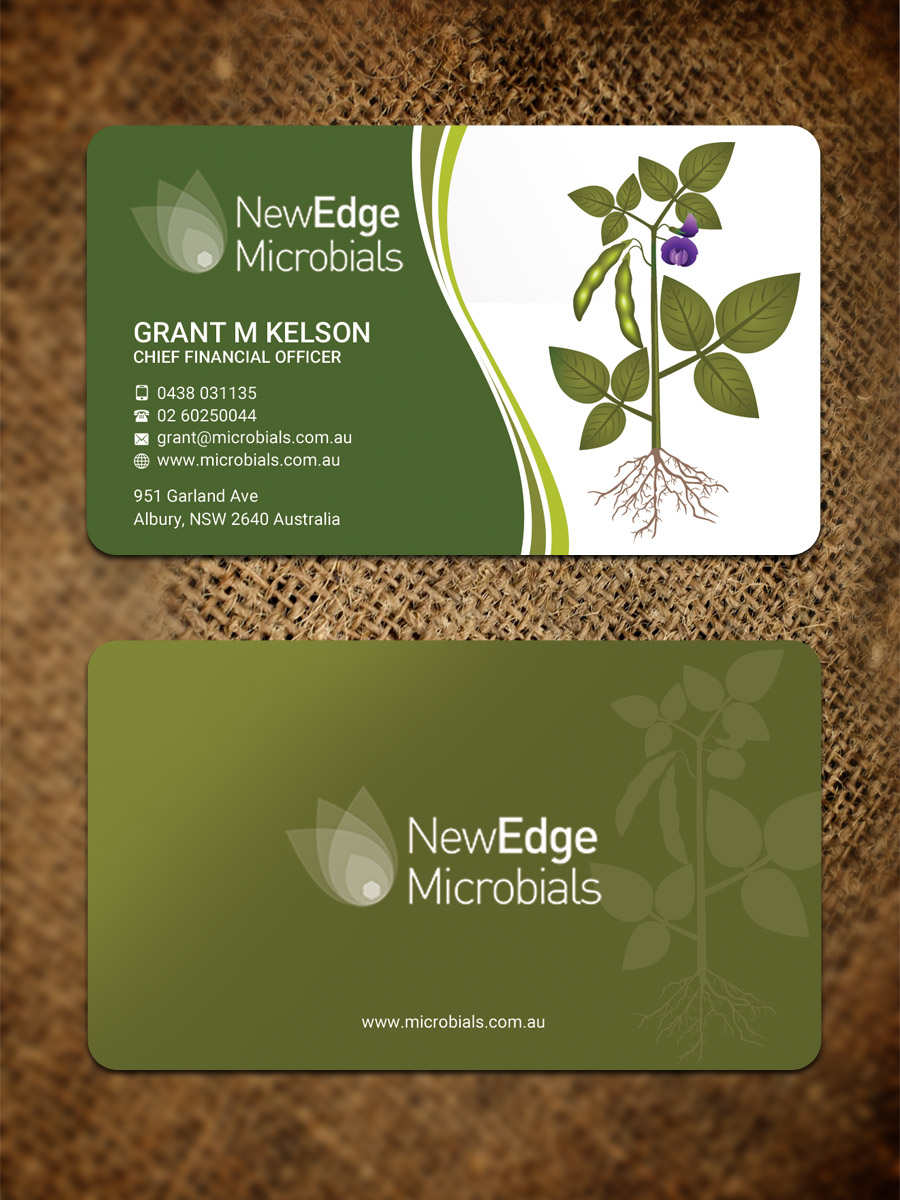 Elegant, Playful, Agriculture Business Card Design for New Edge ...