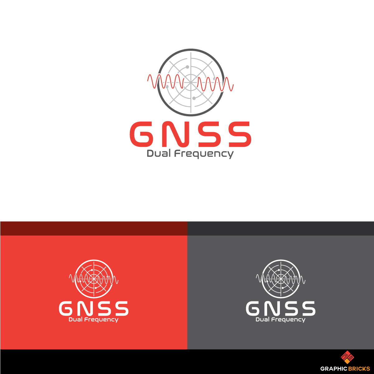 Logo Design for GNSS Dual Frequency by Graphic Bricks | Design #18683400