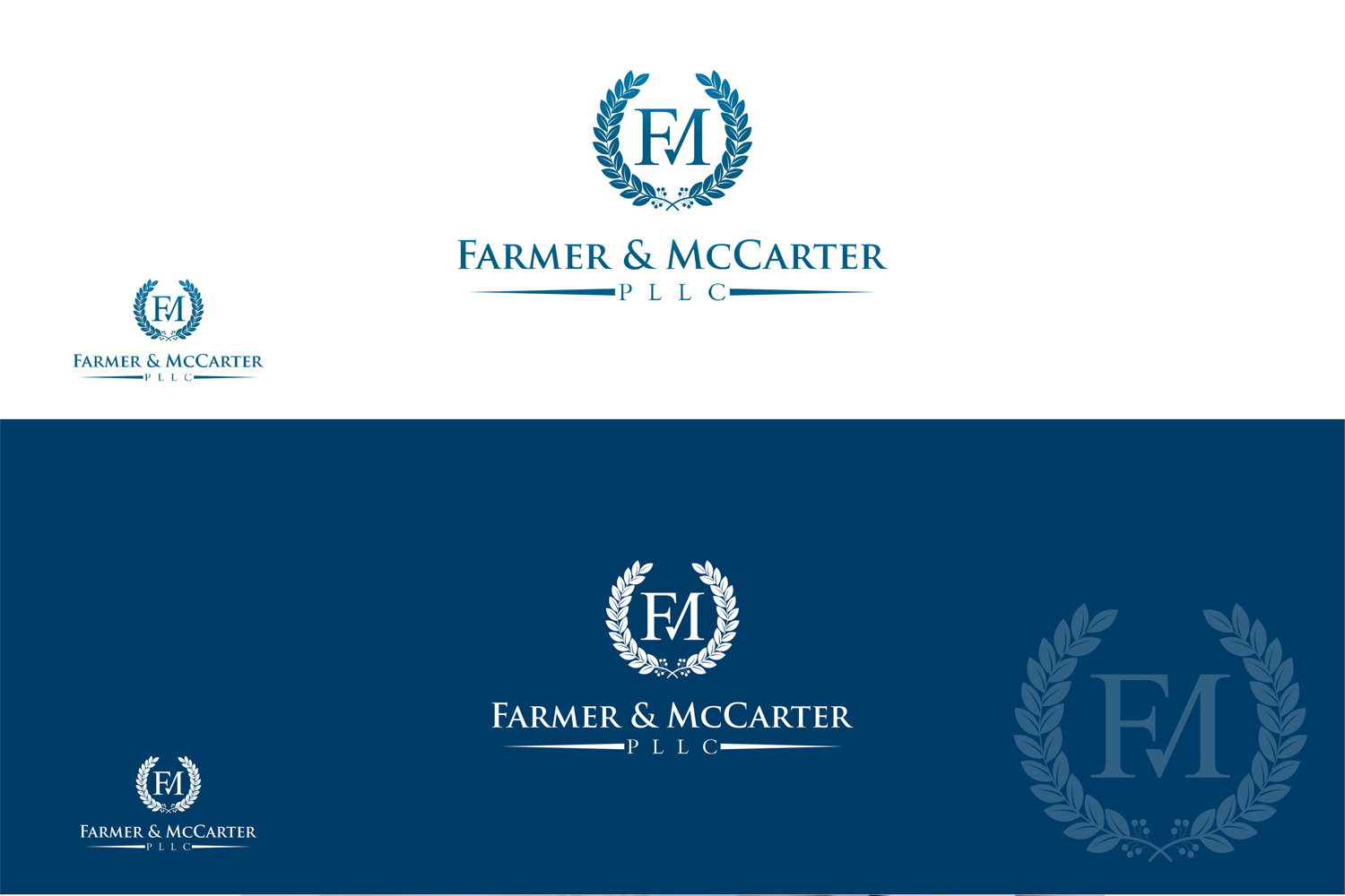 Professional, Serious, Legal Logo Design for Farmer & McCarter, PLLC by ...