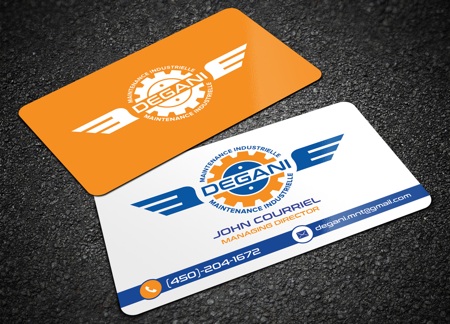 Masculine, Upmarket, Manufacturing Business Card Design for a Company ...