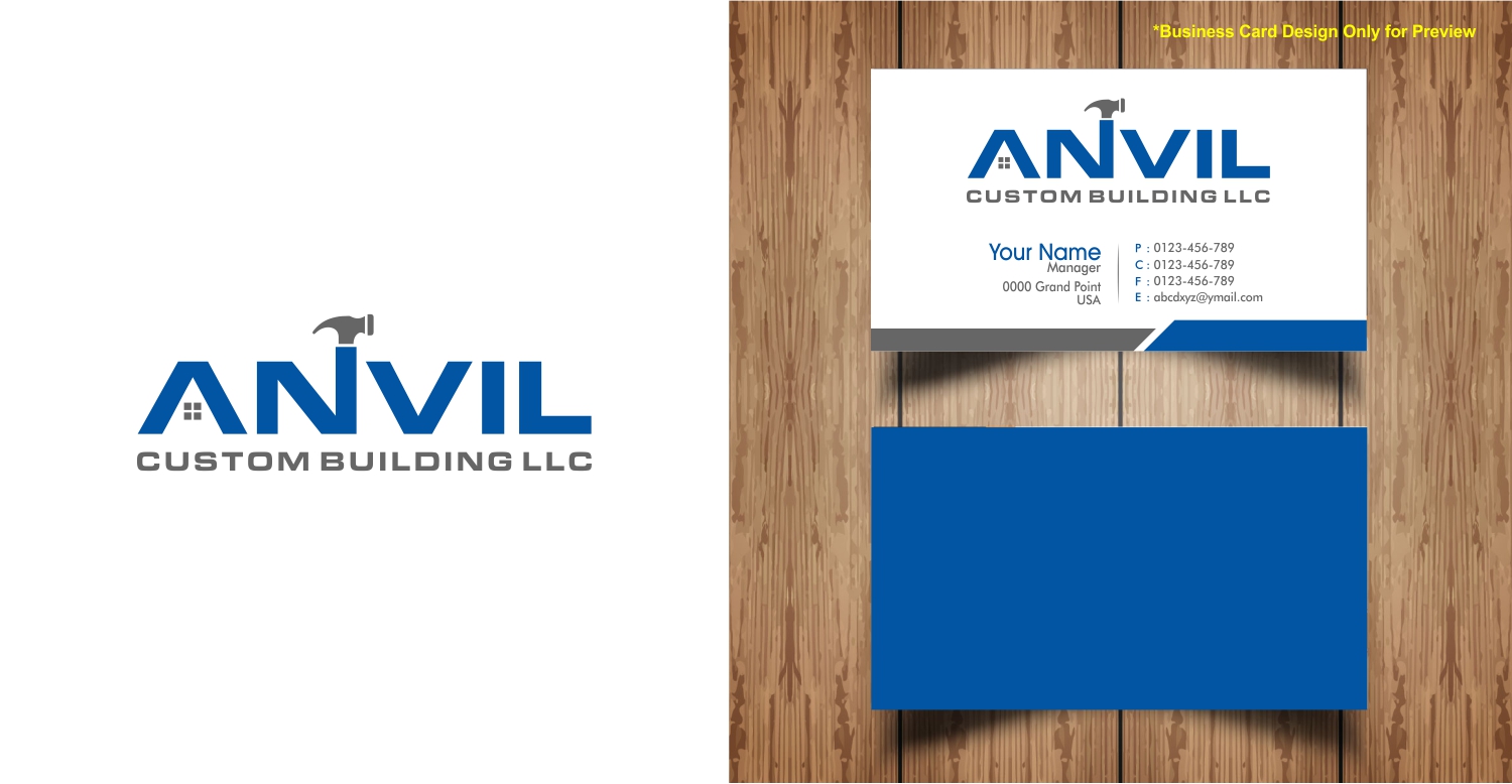 Professional, Serious, Construction Logo Design for Anvil Custom ...