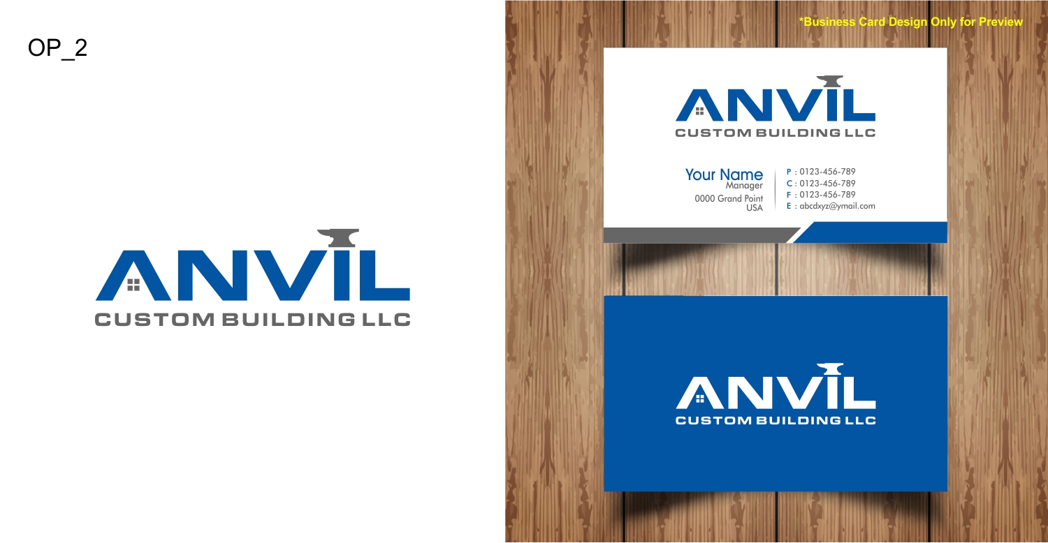 Professional, Serious, Construction Logo Design for Anvil Custom ...