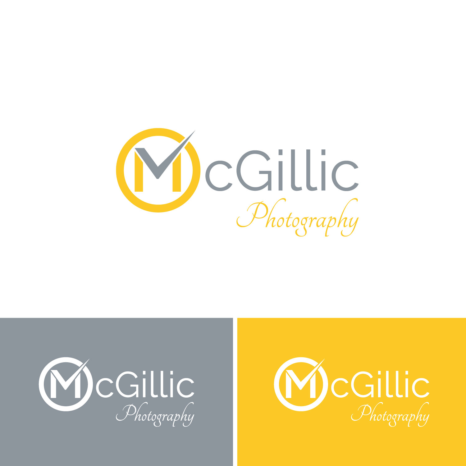 Conservative, Elegant Logo Design for McGillic Photography by Tonmoyy ...