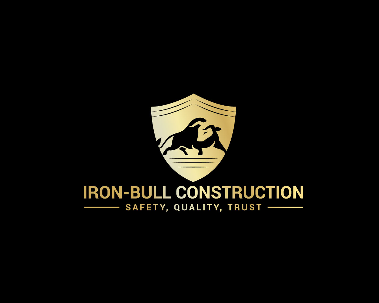 Bold, Playful Logo Design for Iron-Bull Construction safety, quality ...