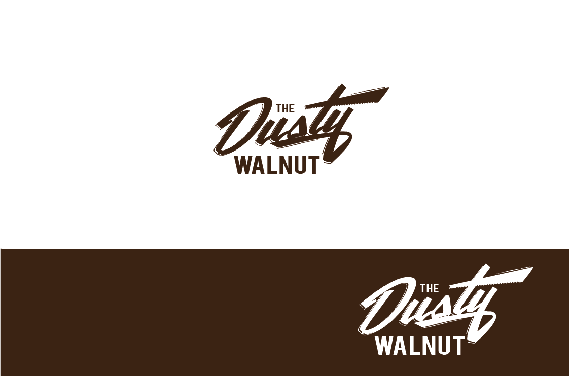 Modern, Masculine Logo Design for The Dusty Walnut or could have "Dusty Walnut Workshop" by ...