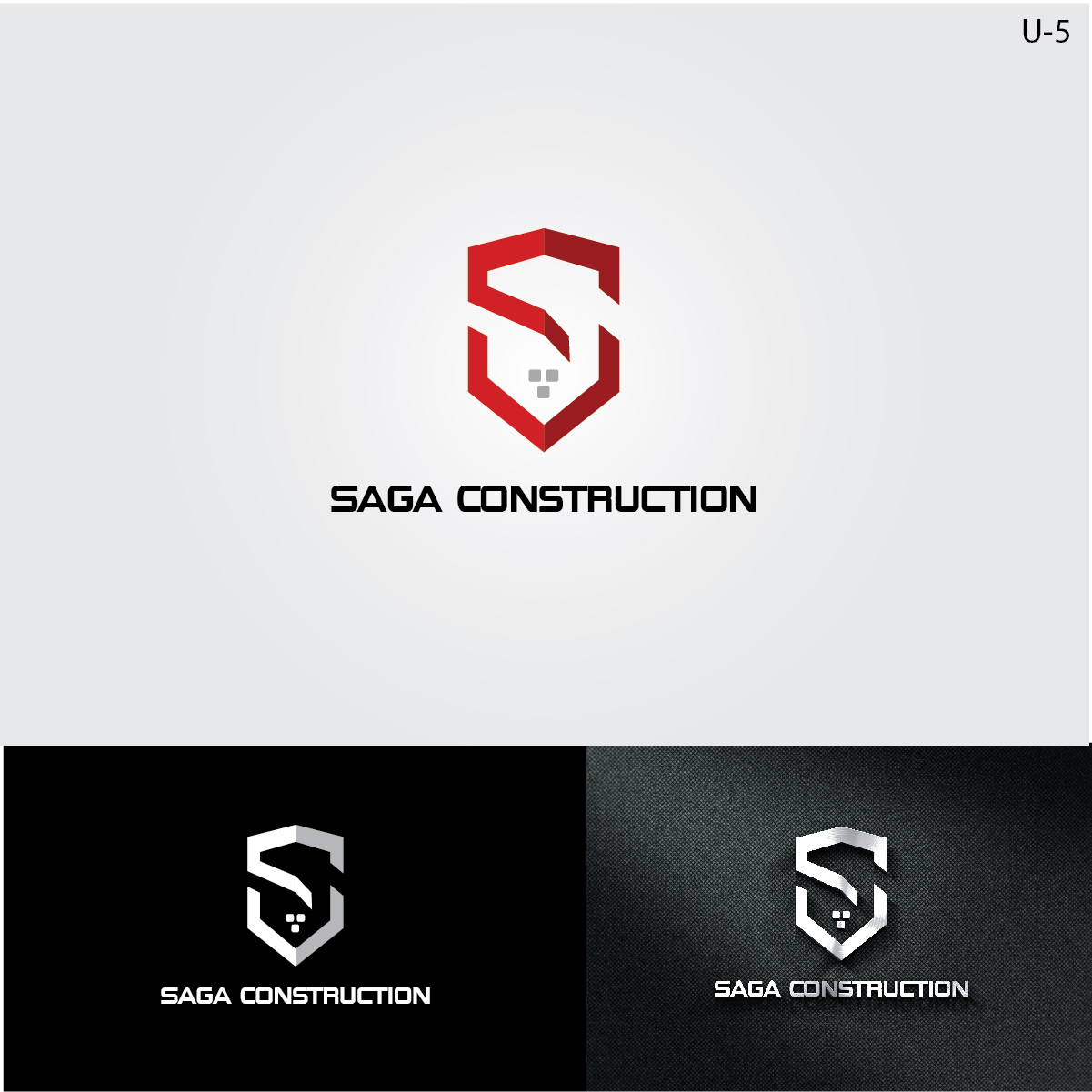 Bold, Modern, Construction Company Logo Design for Saga Construction by ...