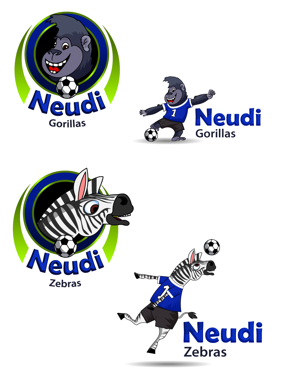 Modern, Professional Logo Design for Neudi-Gorillas, Neudi-Zebras ...