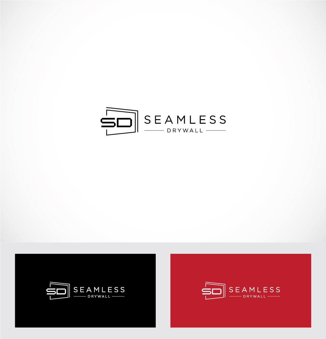 Elegant, Modern, Construction Logo Design for Seamless Drywall by ...