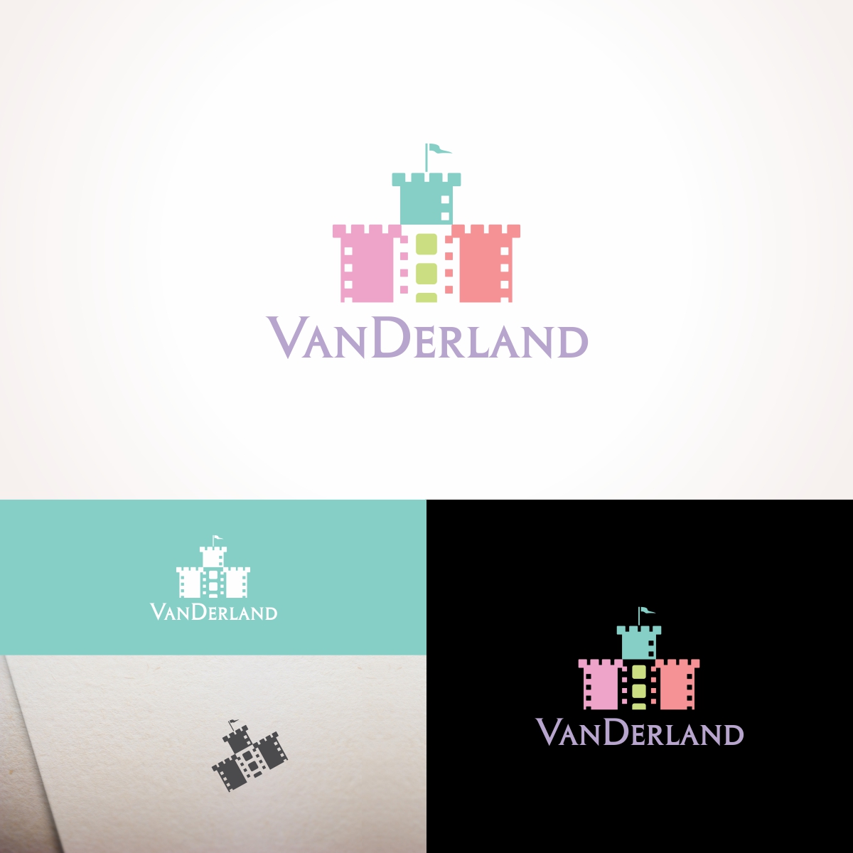 Colorful, Bold, Film Production Logo Design for VanDerland by Kreative ...