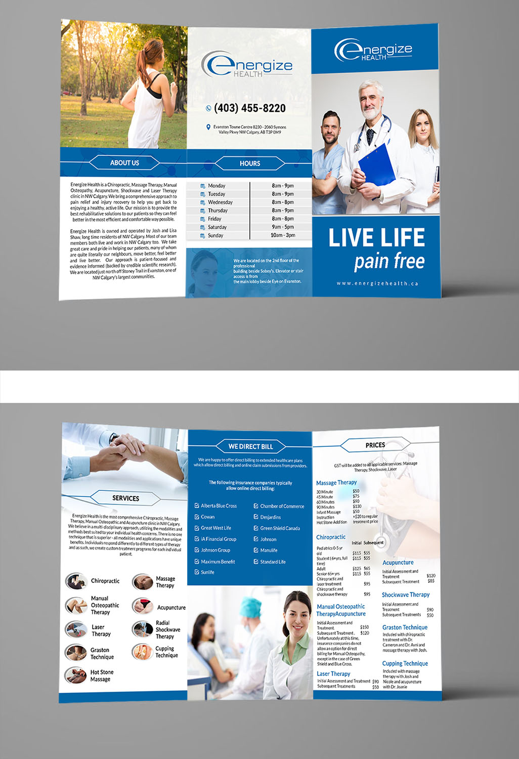Bold, Serious, Health And Wellness Brochure Design for a Company by ...