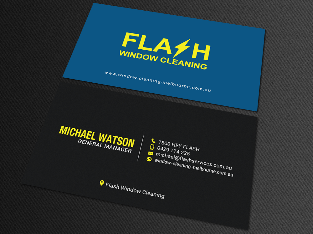 Serious, Modern, Window Cleaning Business Card Design for a Company by ...