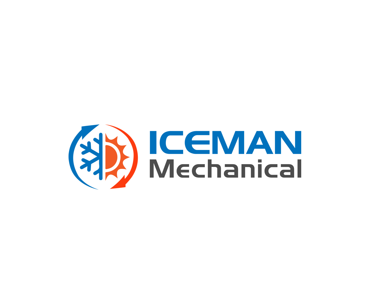 Masculine, Bold, Hvac Logo Design for Iceman Mechanical by ERICK ANDRE ...