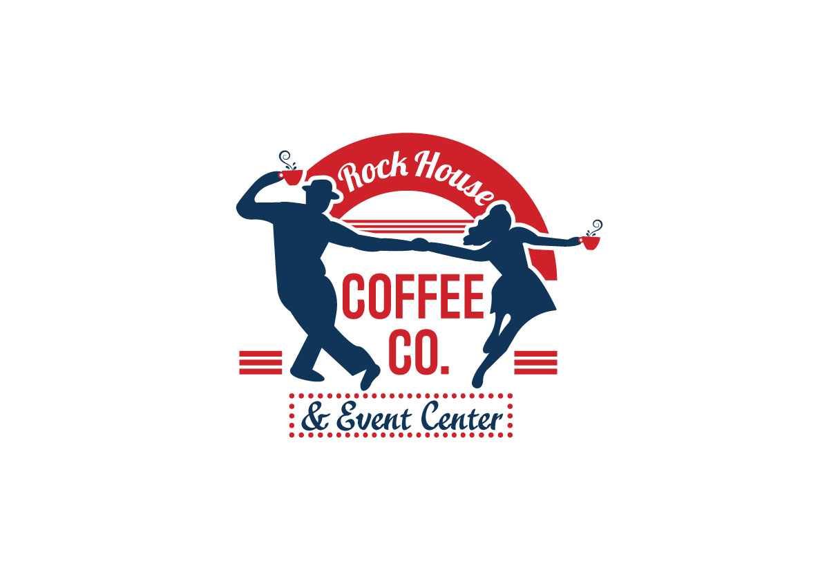 Traditional, Personable, Coffee Shop Logo Design for Rock House Coffee ...