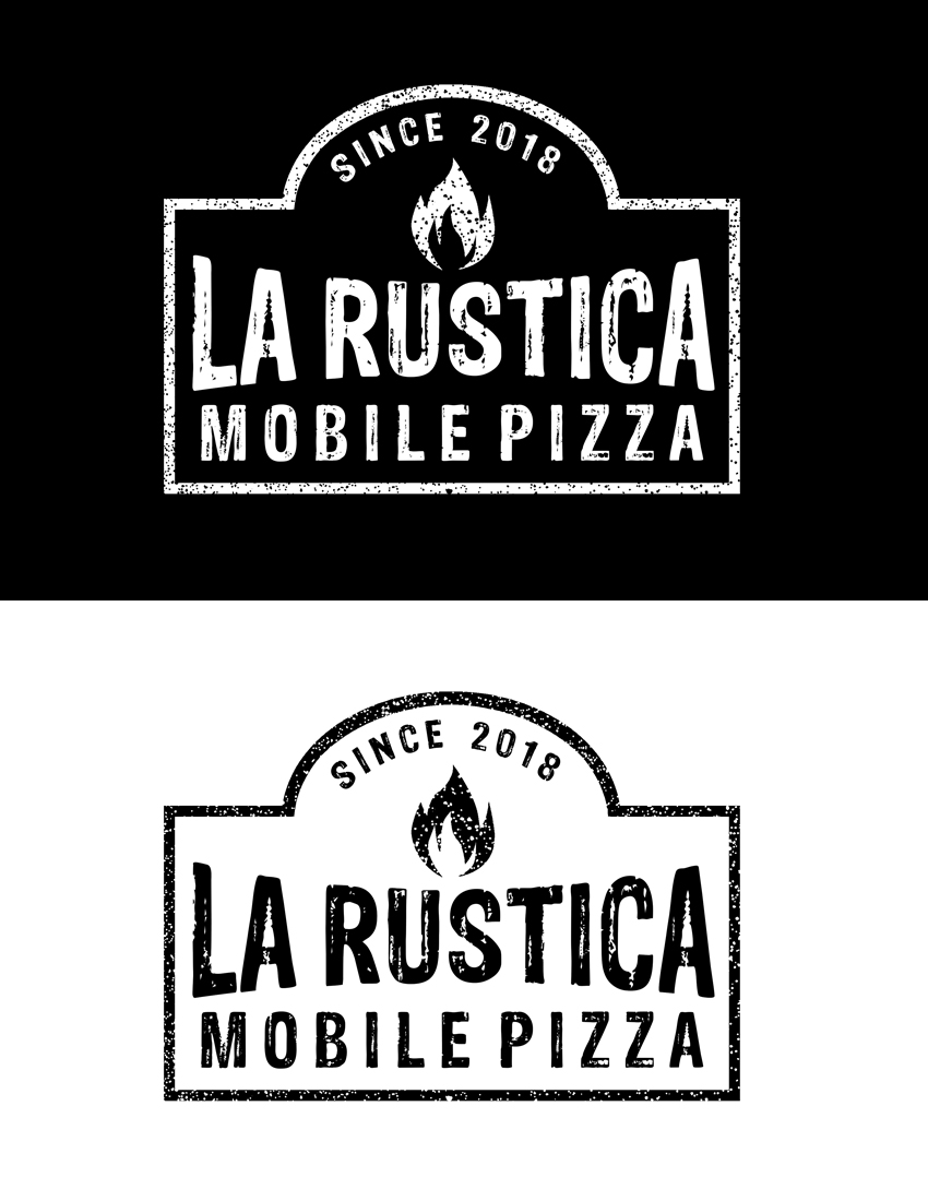 Elegant, Playful Logo Design for La Rustica Mobile Pizza by NILDesigns ...