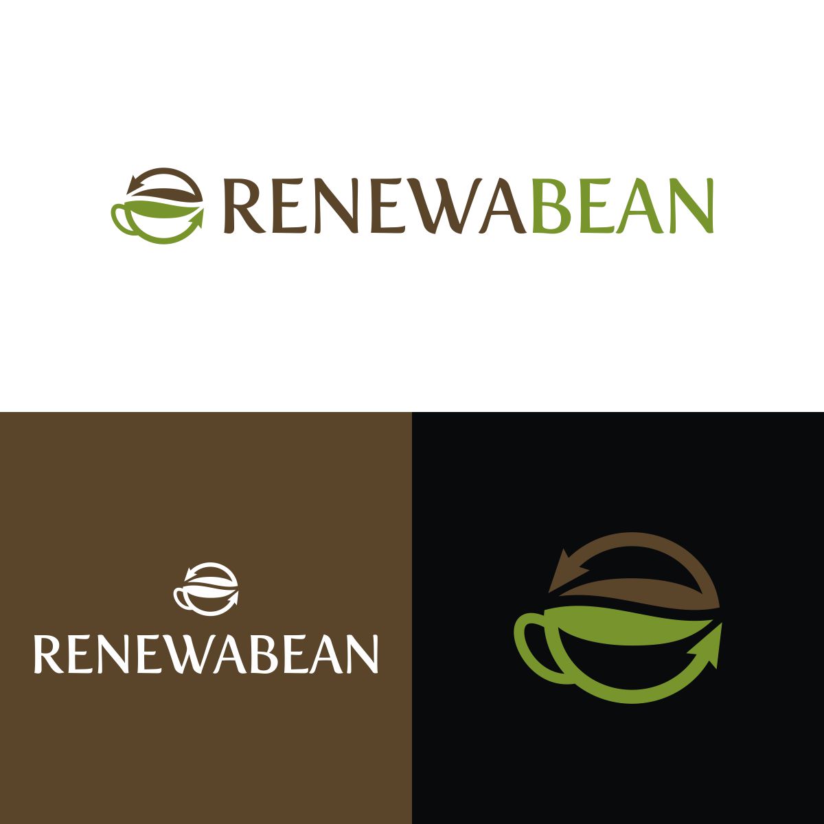 Bold, Modern, Recycling Logo Design for RENEWABEAN by Kreative Fingers ...
