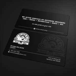 Detail Shop Business card design | 222 Business Card Designs for Vapor ...