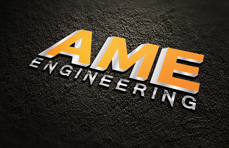 Bold, Masculine, Engineering Logo Design for AME ENGINEERING by SUZANA ...