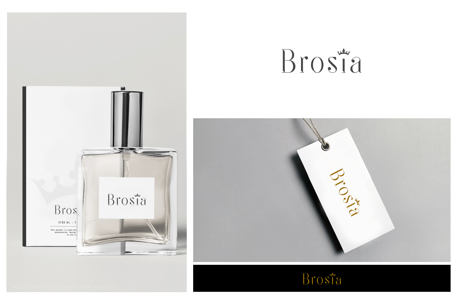Serious, Masculine, Perfume Logo Design for Brosia by DominicDesign ...