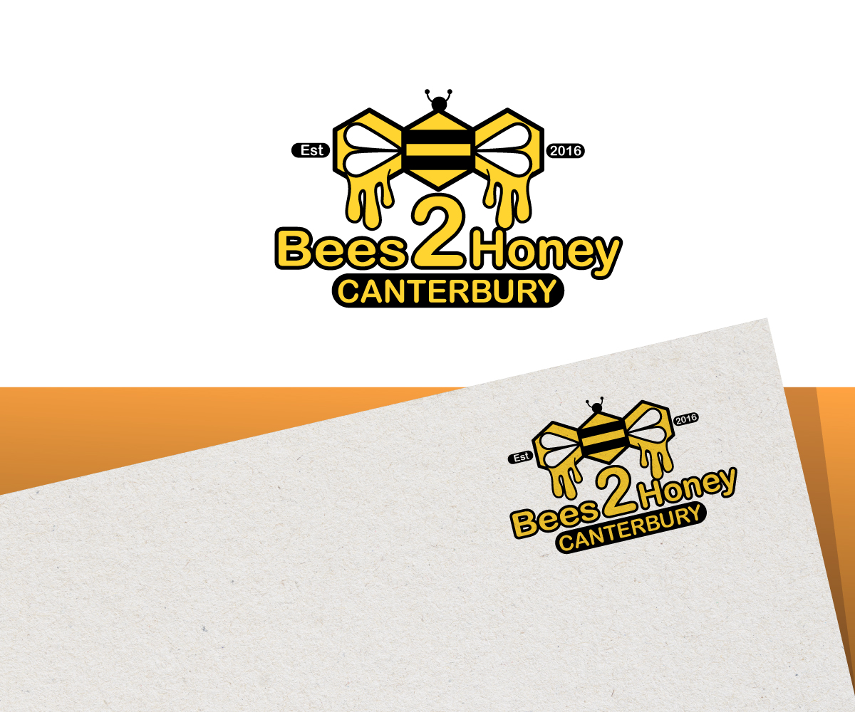 Modern, Professional Logo Design for Bees 2 Honey, Canterbury NZ, EST ...