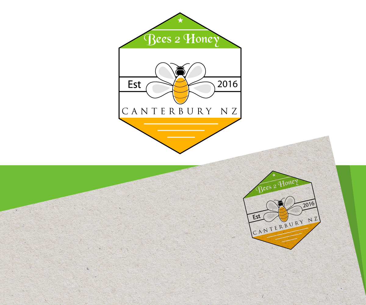 Modern, Professional Logo Design for Bees 2 Honey, Canterbury NZ, EST ...