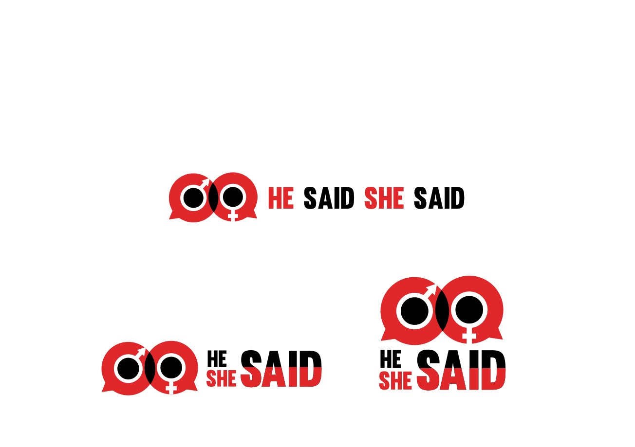 Upmarket, Bold, Television Production Logo Design for He Said She Said ...