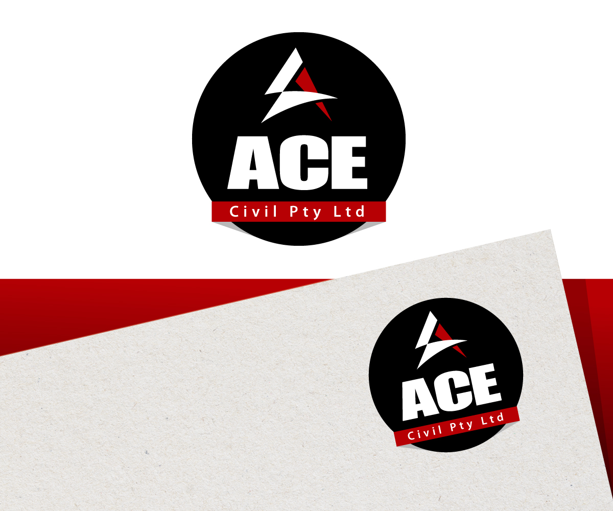 Bold, Serious, Construction Logo Design for ACE Civil Pty Ltd by Jay ...