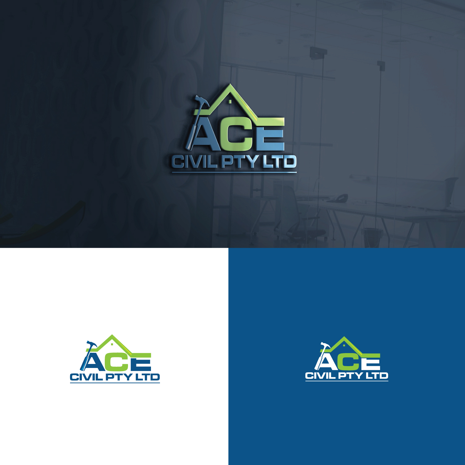 Bold, Serious, Construction Logo Design for ACE Civil Pty Ltd by ...