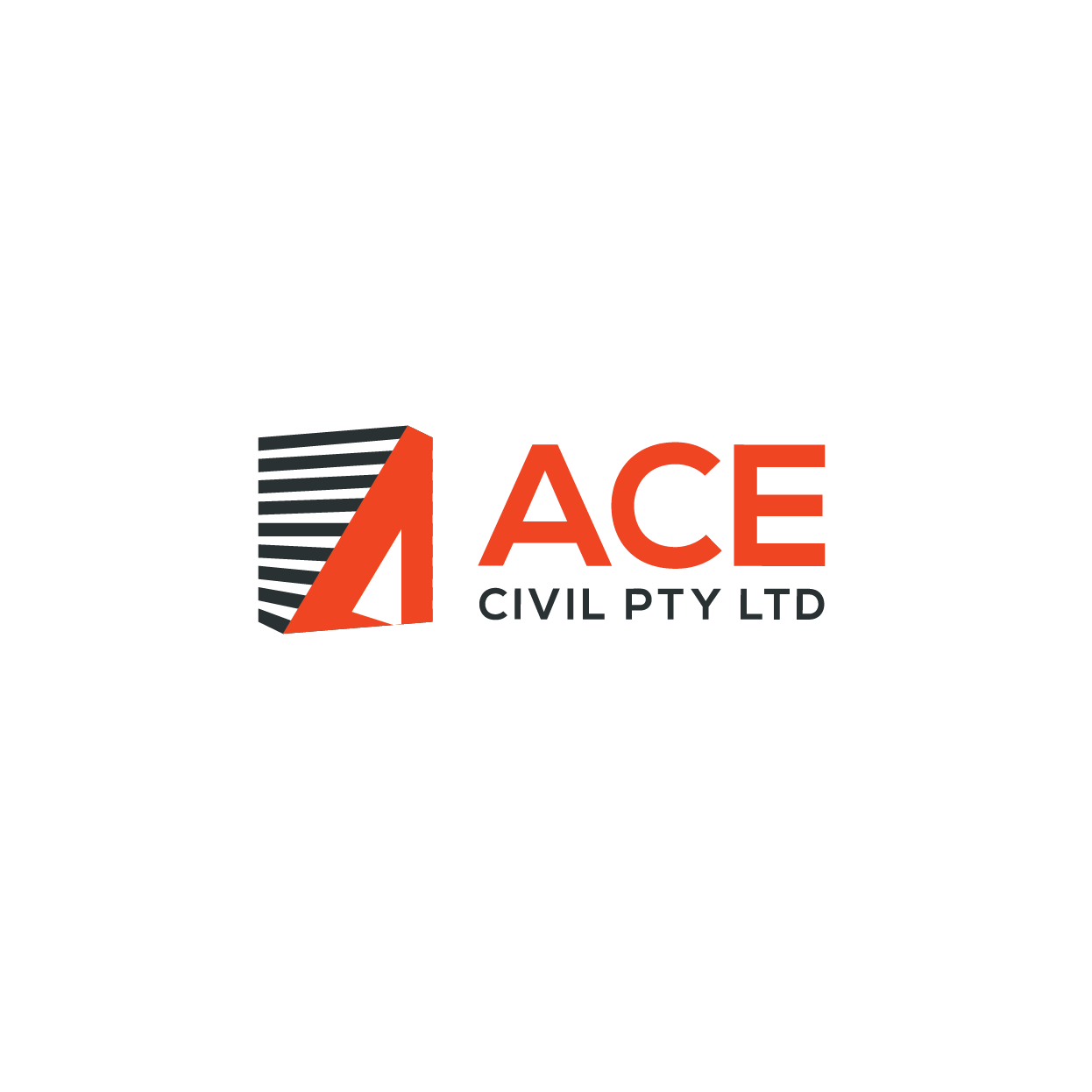 Bold, Serious, Construction Logo Design for ACE Civil Pty Ltd by rozT ...