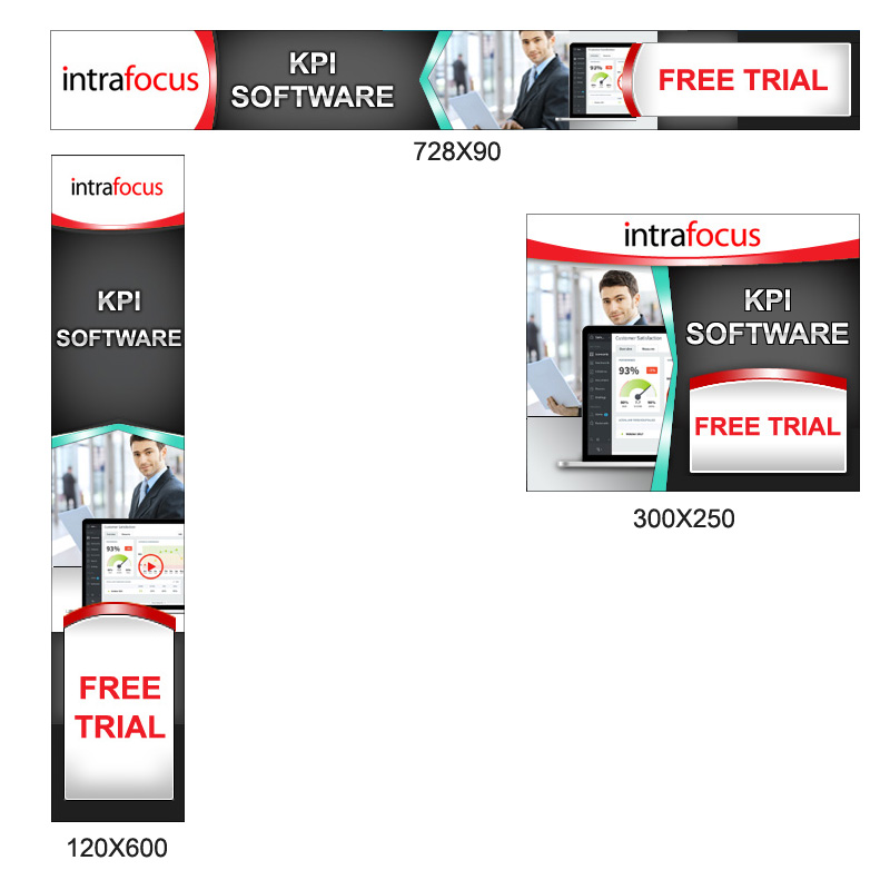 Modern, Elegant Banner Ad Design for Intrafocus Limited by DesignXyz | Design #18921416