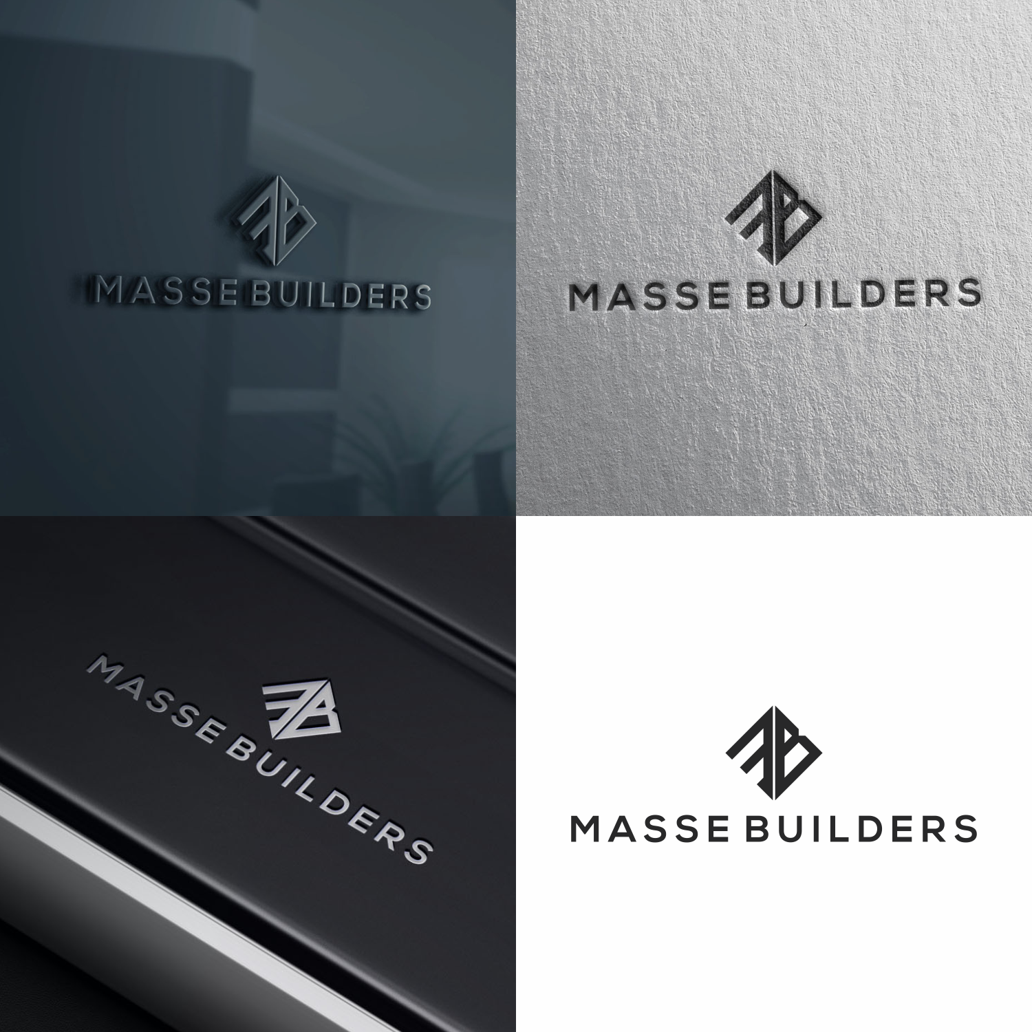 Logo Design for Masse Builders by putra4 2 | Design #19381592