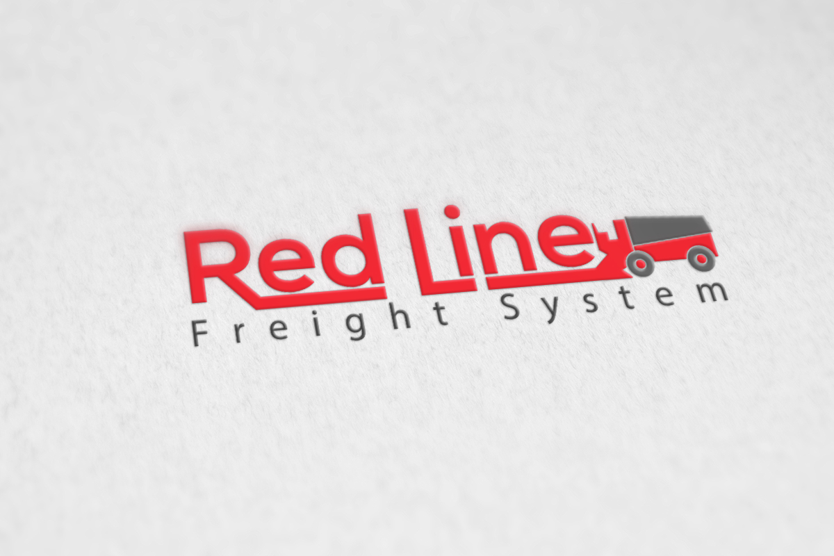 Playful, Elegant, Trucking Company Logo Design for Red Line Freight ...