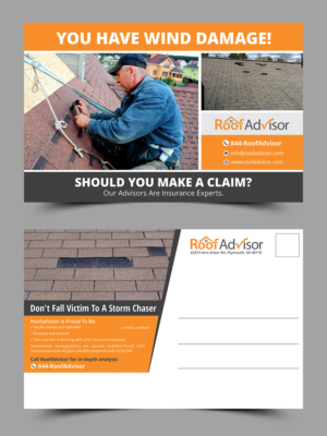 Roofing Postcards | 79 Custom Roofing Postcard Designs
