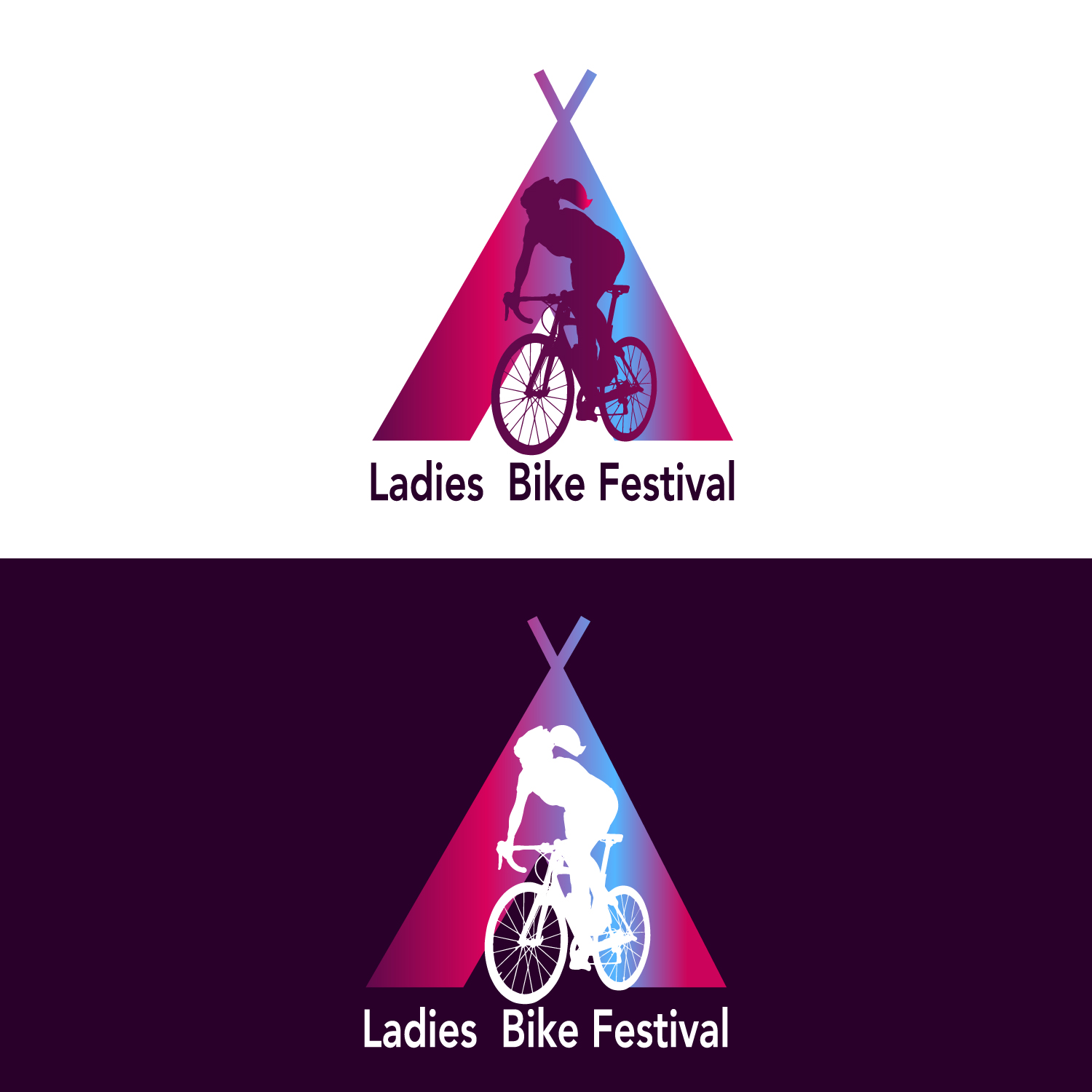 Modern, Feminine Logo Design for Ladies Bike Festival by Alpha design ...