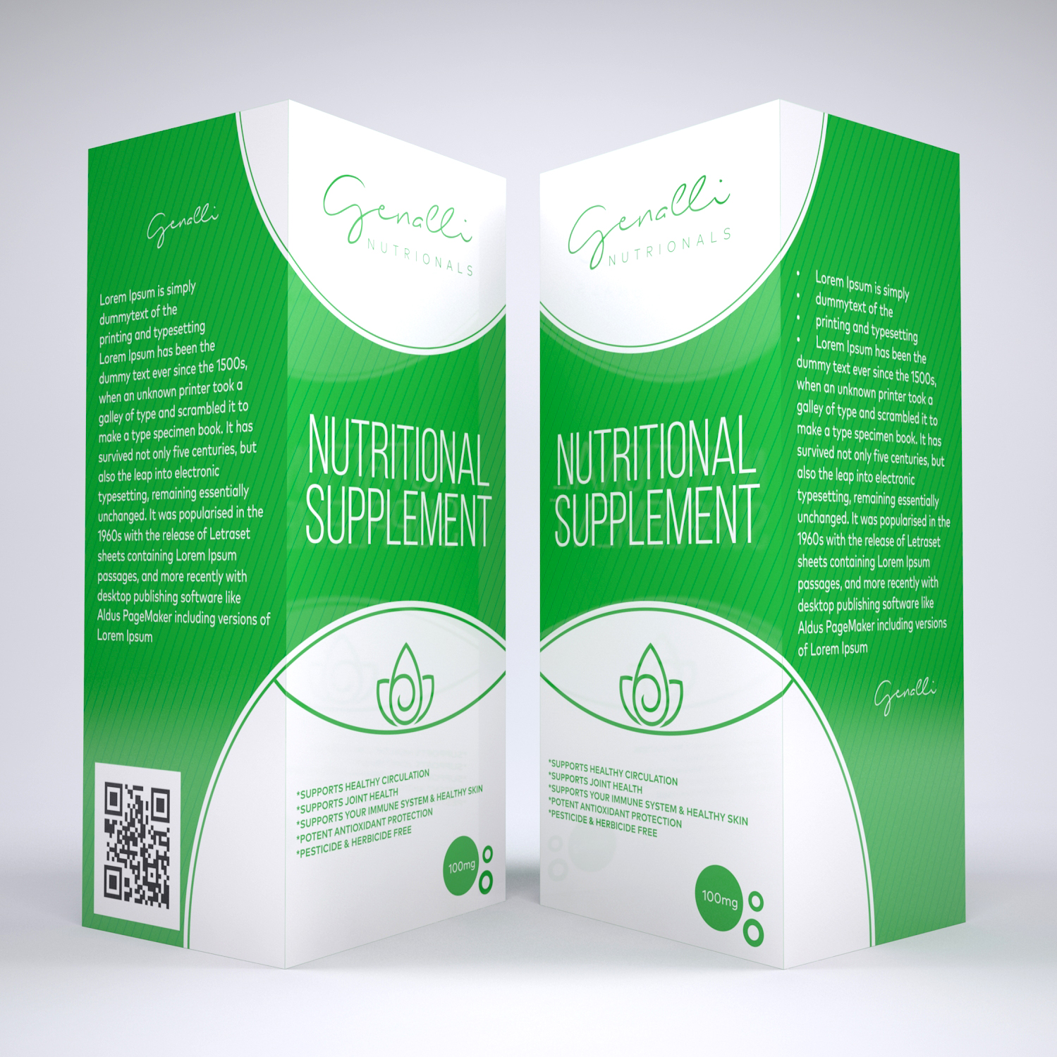 Modern, Professional, Vitamin Packaging Design for Genalli Nutritionals ...