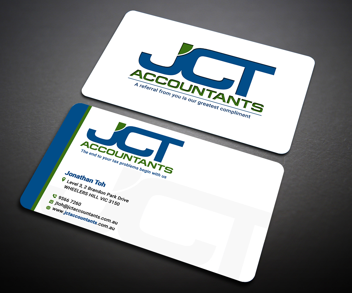 Serious, Professional, Accountant Business Card Design for a Company by ...