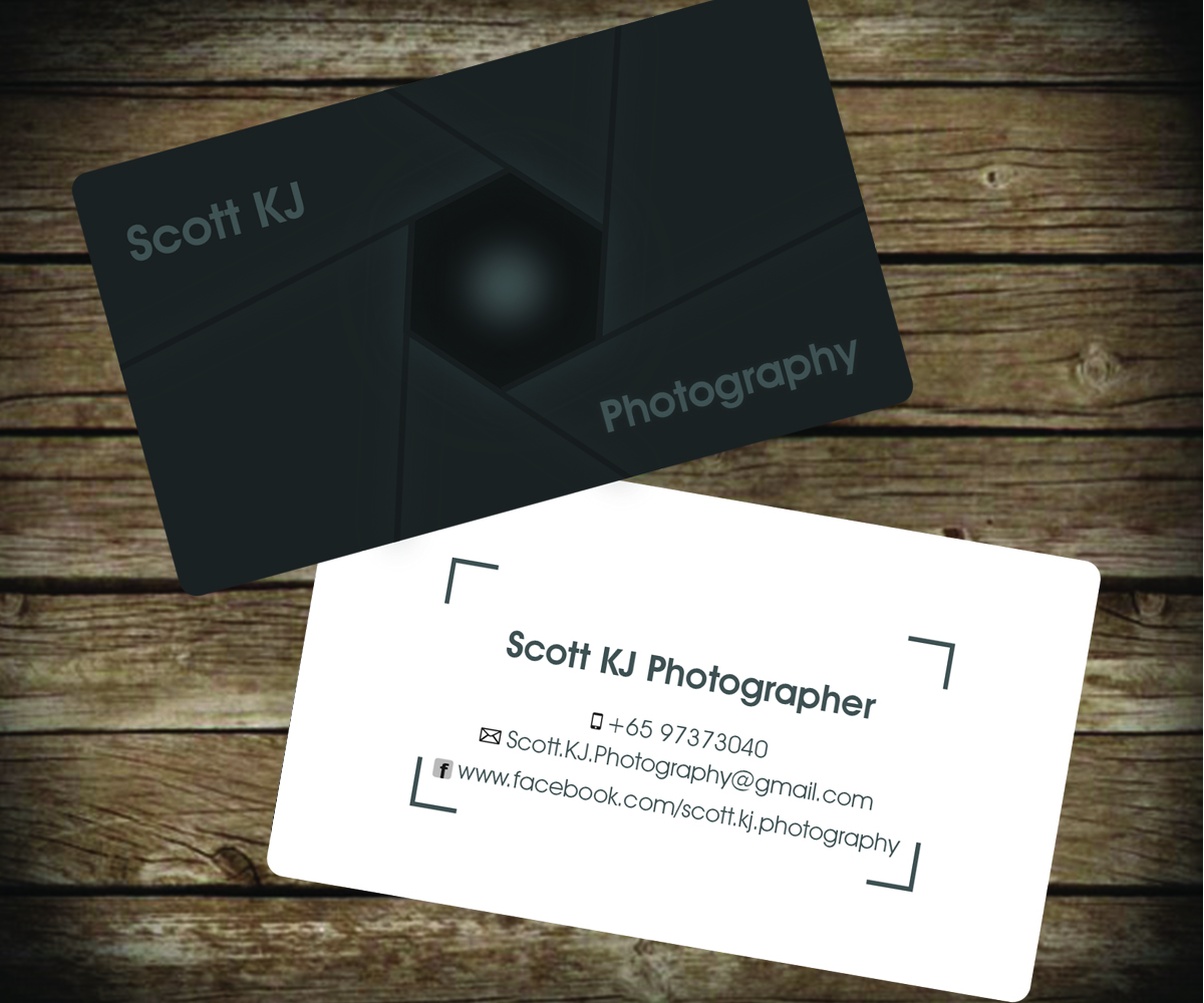 Elegant, Playful, Camera Business Card Design for a Company by Aaaron ...