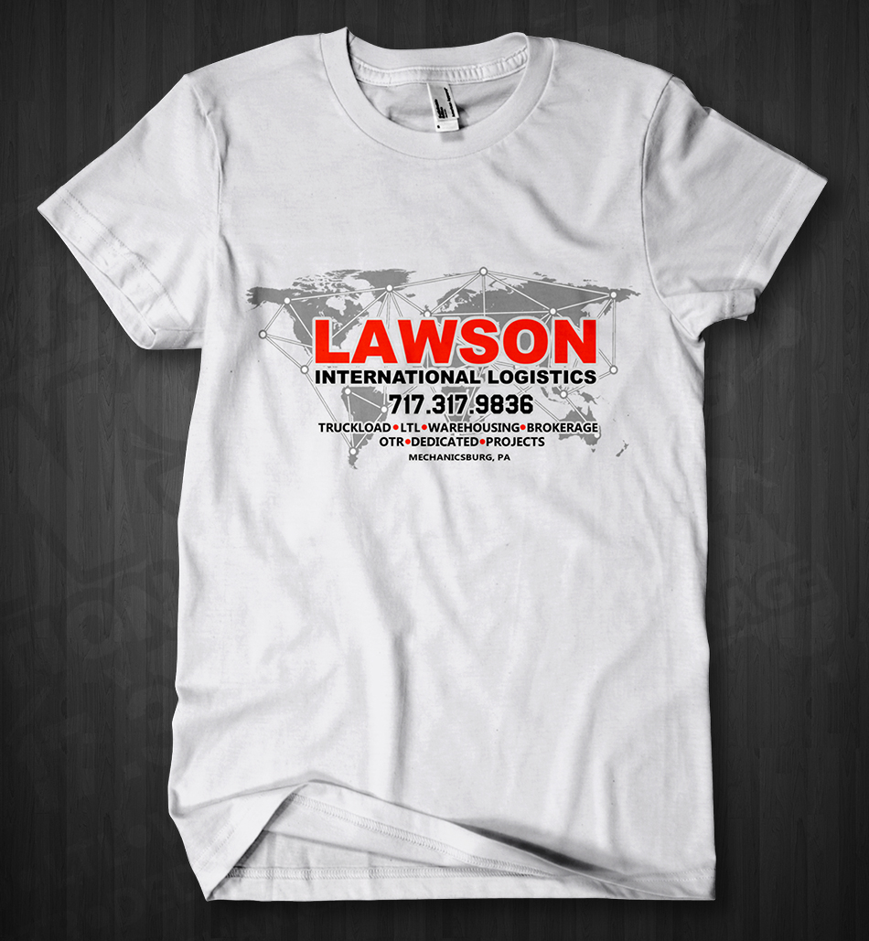 Modern, Professional, Logistics T-shirt Design for Lawson International ...
