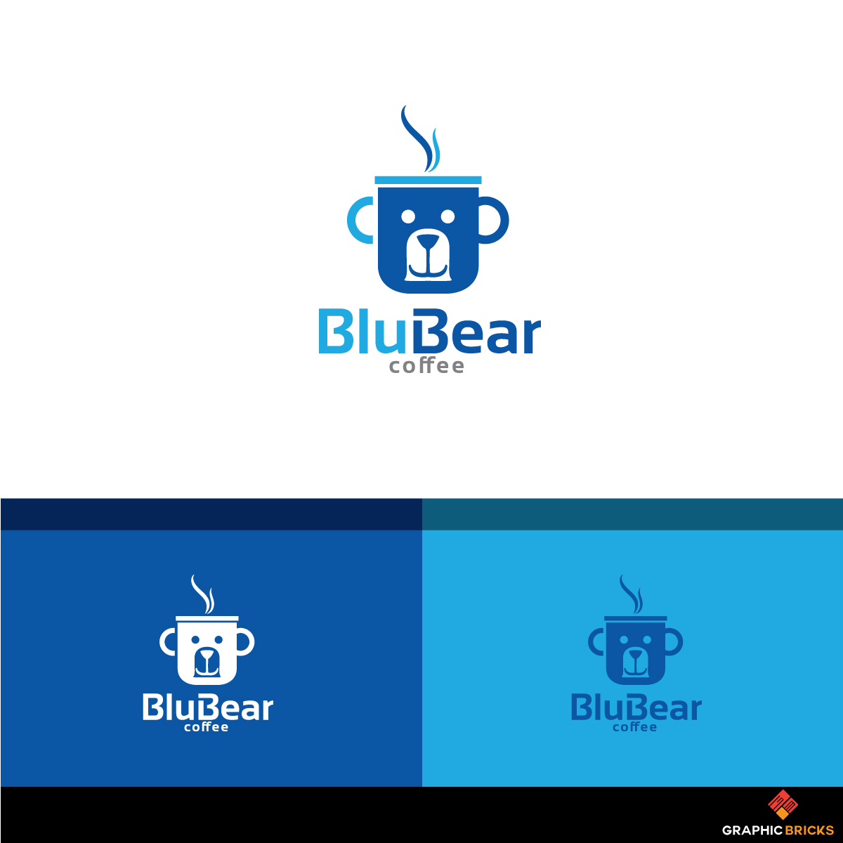 Upmarket, Bold, Coffee Shop Logo Design for BluBear Coffee by Graphic ...