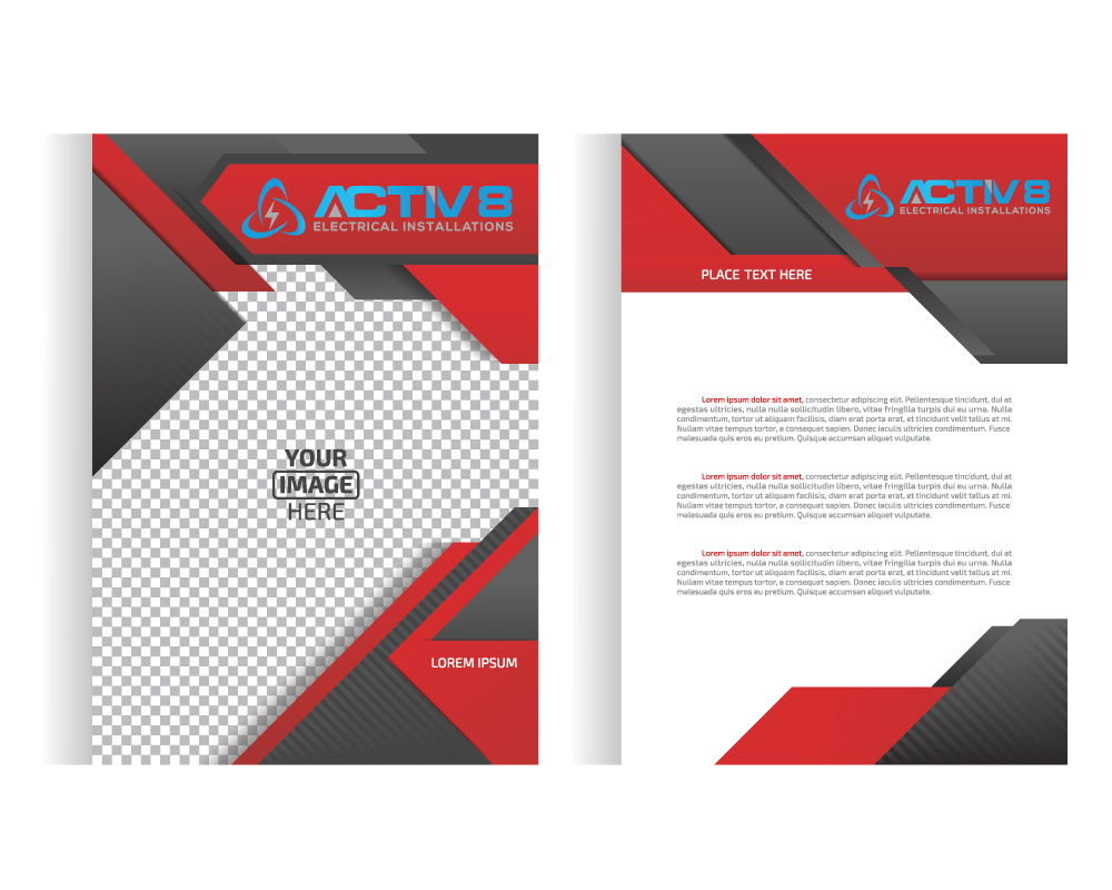 Professional, Serious, Electric Company Brochure Design for Activ8 ...