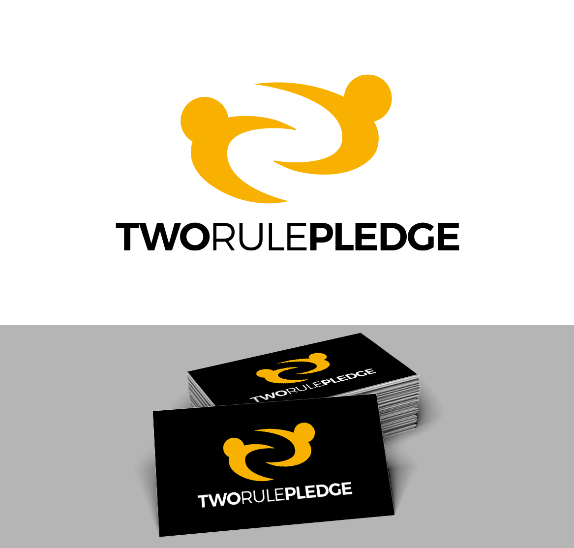 Bold, Playful, Non-Profit Logo Design for "Two Rule Pledge", "I Took ...