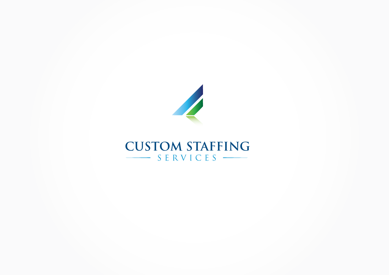Serious, Bold Logo Design for CUSTOM STAFFING SERVICES and option 2 ...