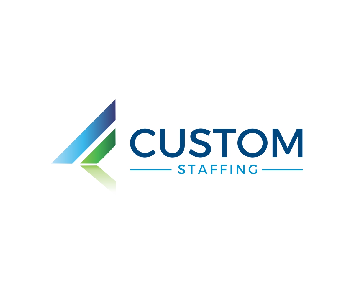 Serious, Bold Logo Design for CUSTOM STAFFING SERVICES and option 2 ...