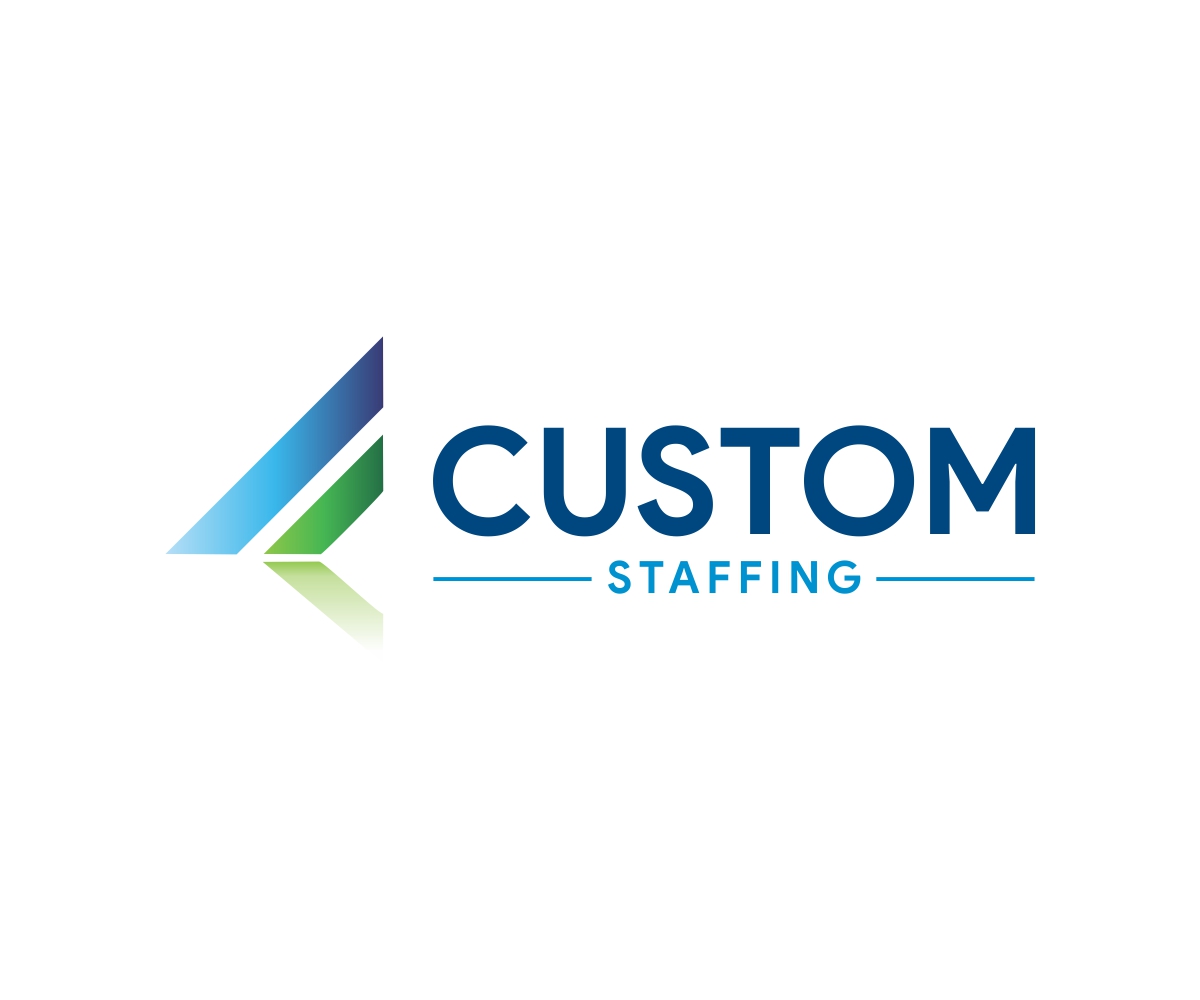 Serious, Bold Logo Design for CUSTOM STAFFING SERVICES and option 2 ...