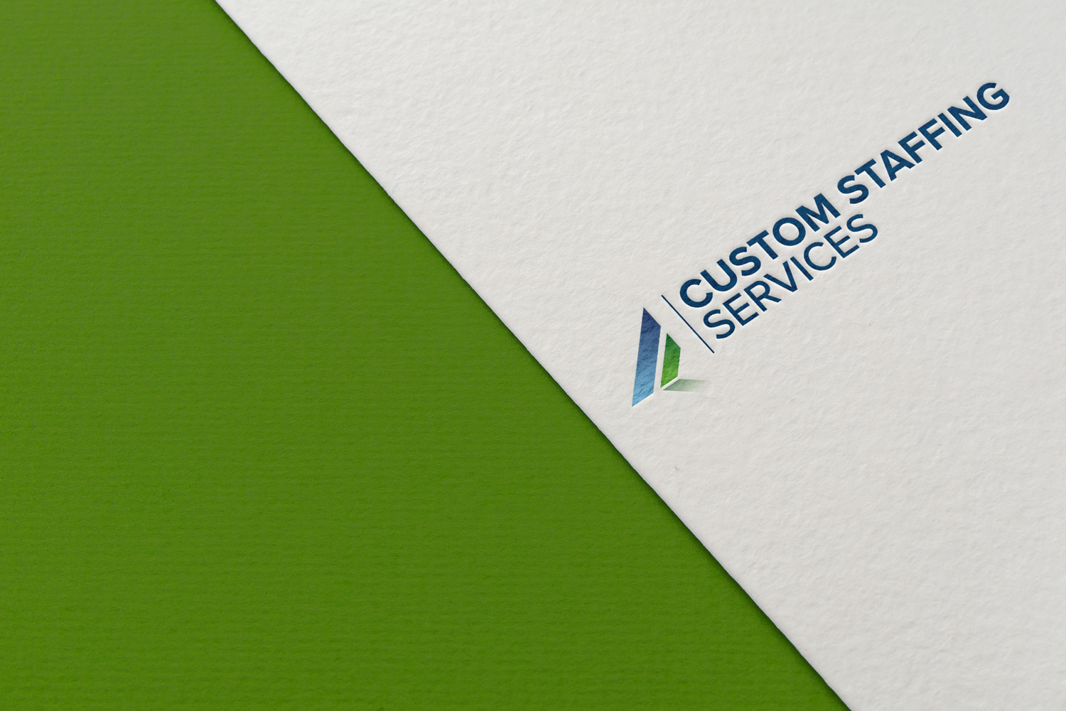 Serious, Bold Logo Design for CUSTOM STAFFING SERVICES and option 2 ...
