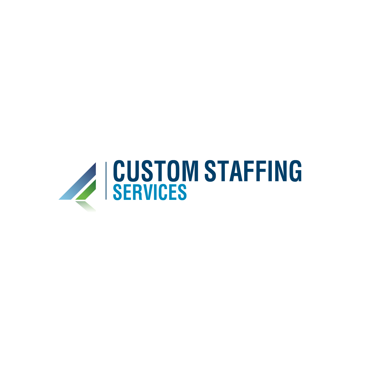 Serious, Bold Logo Design for CUSTOM STAFFING SERVICES and option 2 ...
