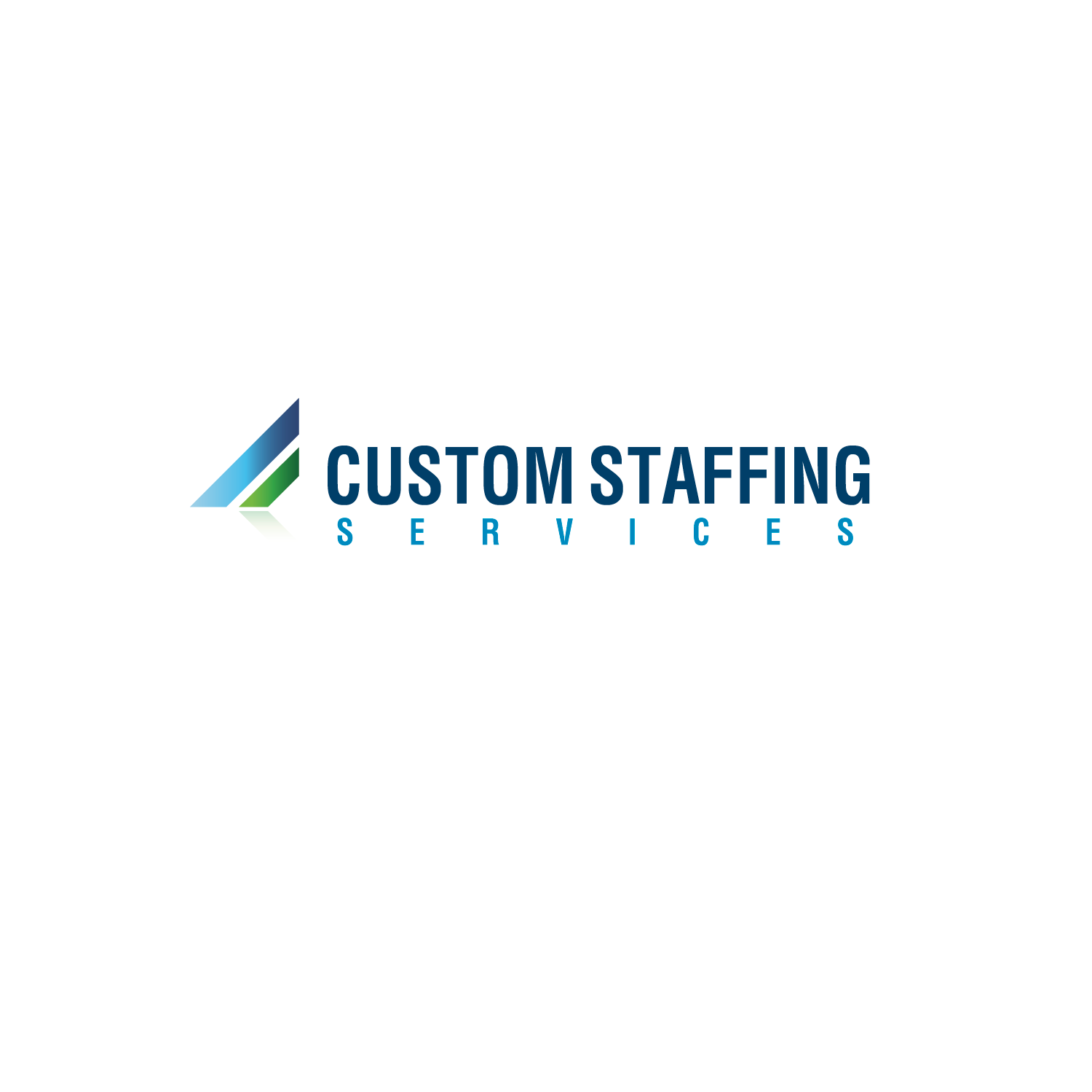 Serious, Bold Logo Design for CUSTOM STAFFING SERVICES and option 2 ...