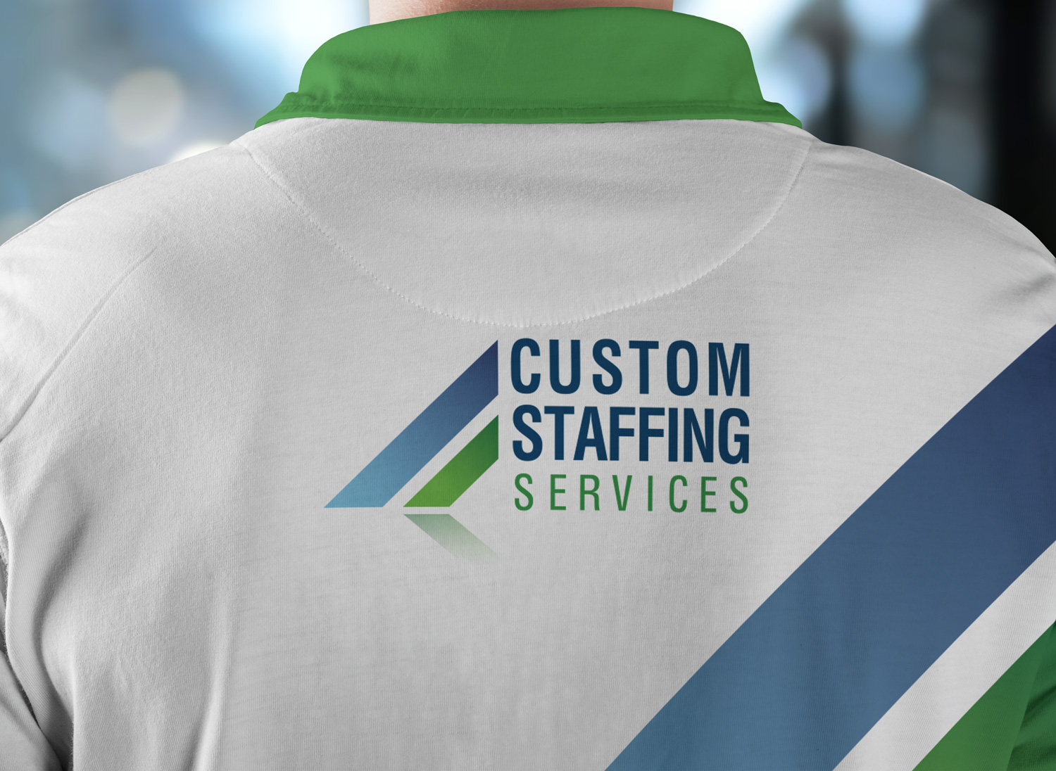 Serious, Bold Logo Design for CUSTOM STAFFING SERVICES and option 2 ...