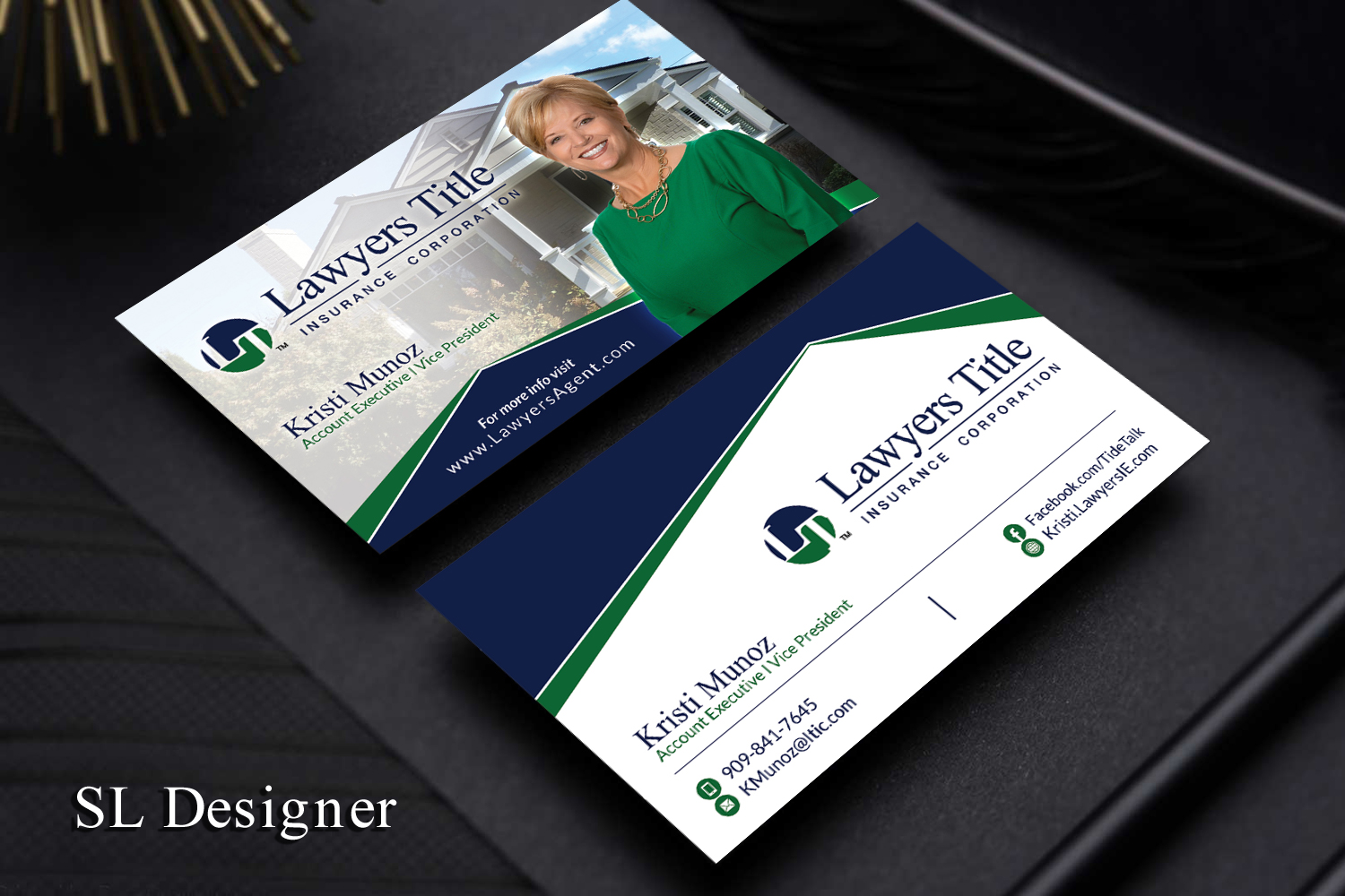Bold, Playful Business Card Design for Lawyers Title Insurance by SL ...