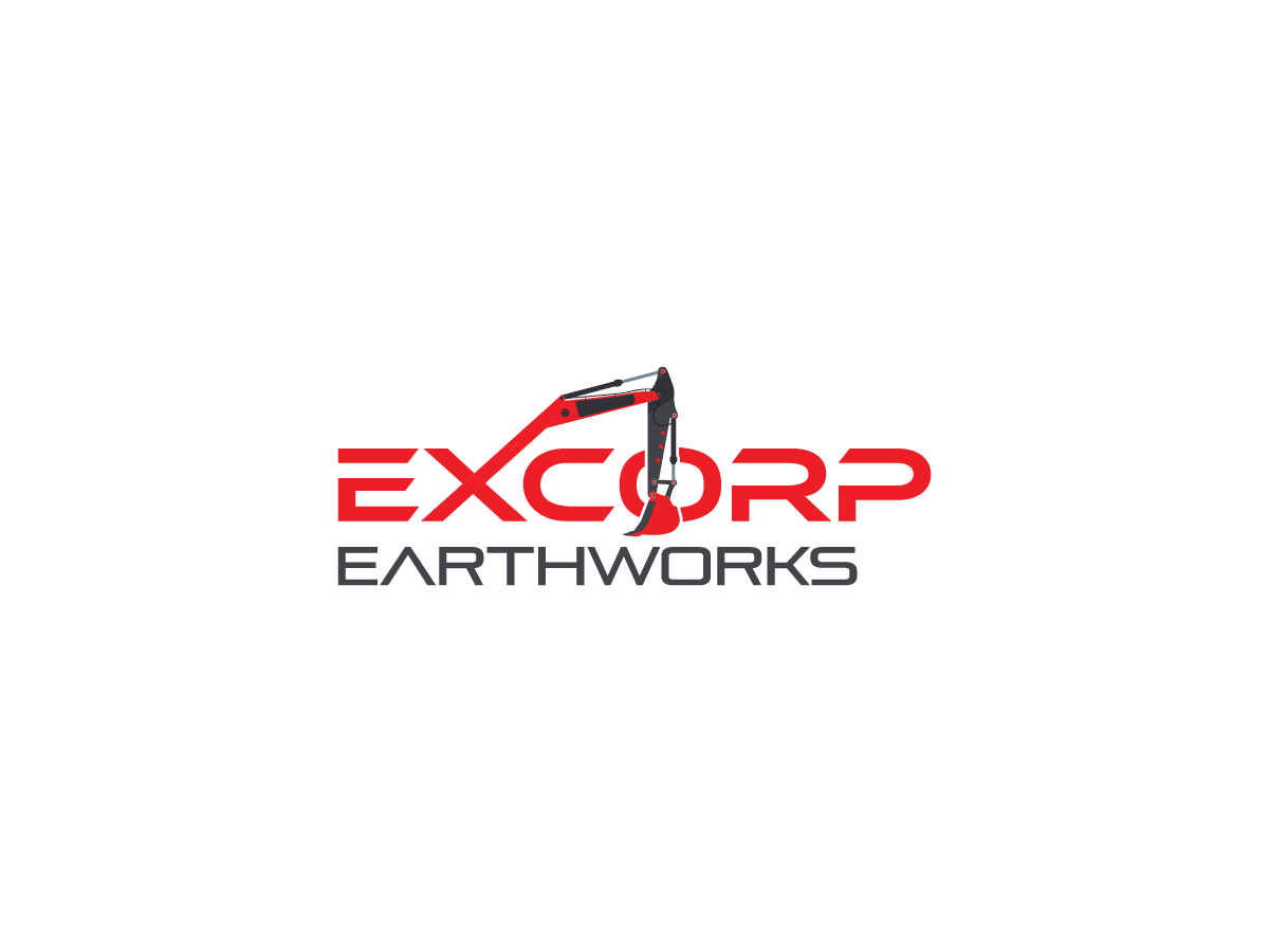 Masculine, Professional, Construction Logo Design for Excorp earthworks ...