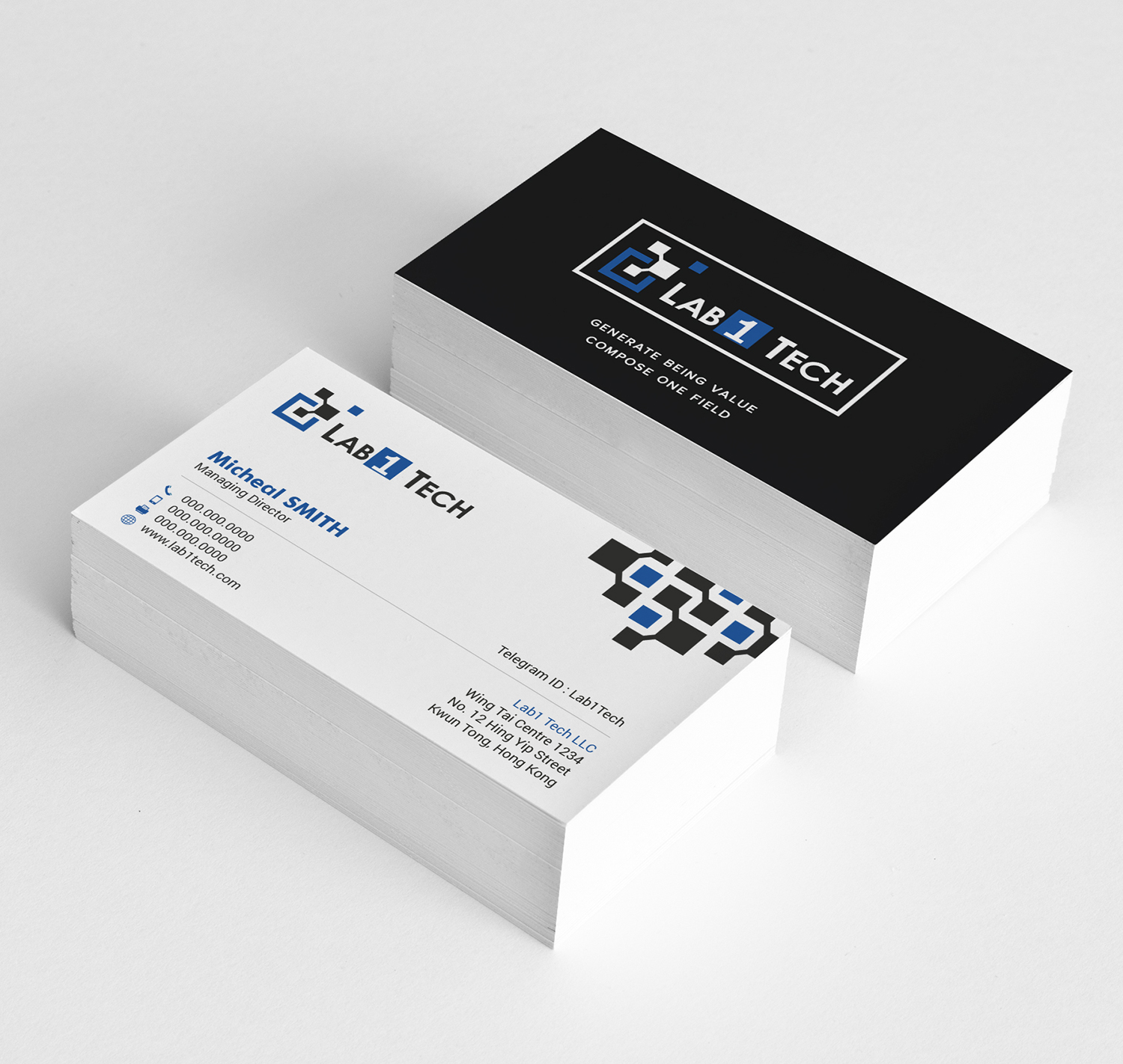 Modern, Professional, Finance Business Card Design for Lab1 Tech ...